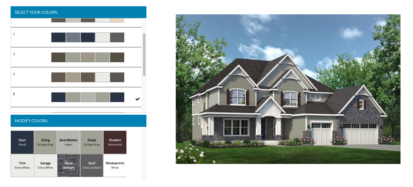 Color Design App – Rendering House