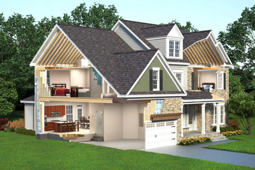 Cutaways – Rendering House