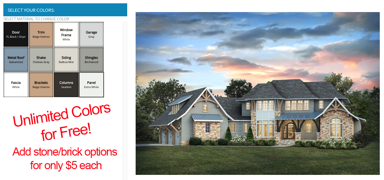 Color Design App – Rendering House